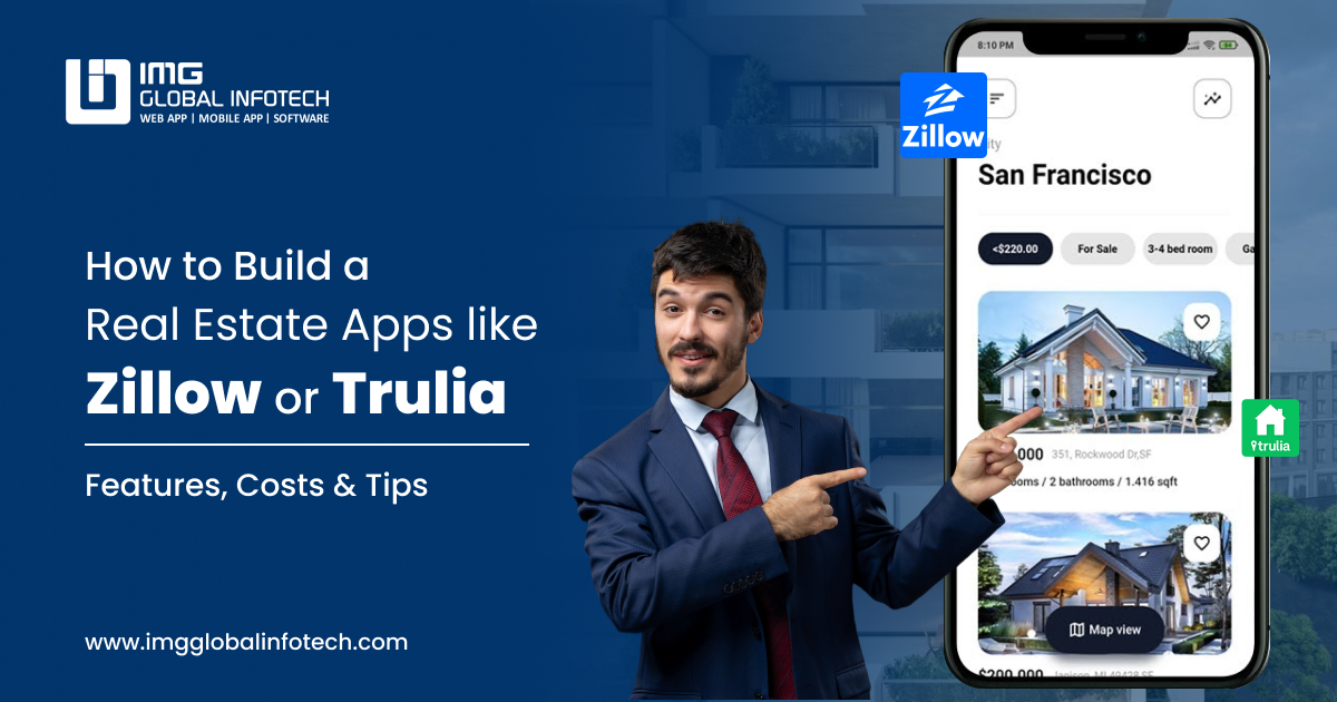 Develop Real Estate Apps Like Zillow or Trulia: Cost Estimation